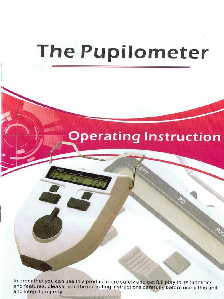 Pupilometer 1.1 Manual | PDF