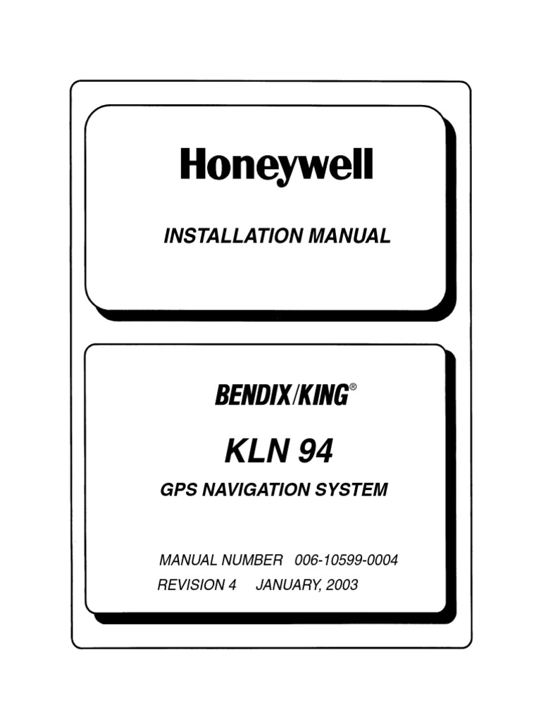 KLN 94 Install | PDF | Electrical Connector | Instrument Flight Rules