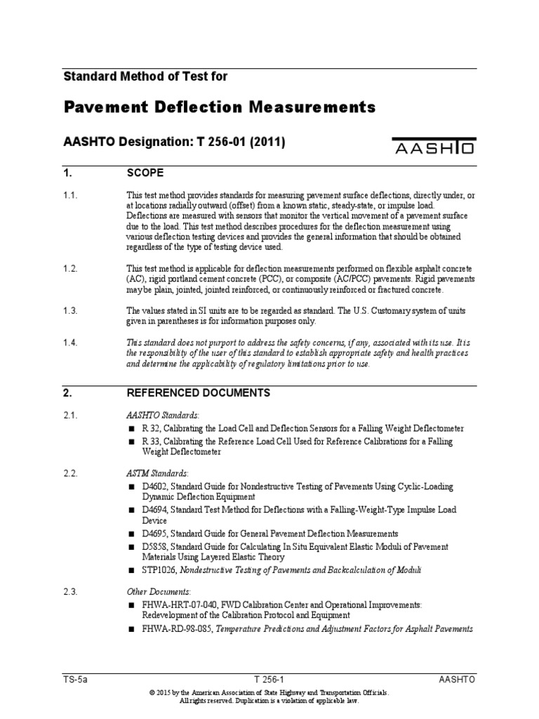 Aashto t 256 | Road Surface | Engineering