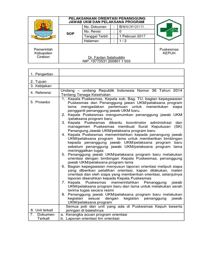 Contoh Kop Sop | PDF
