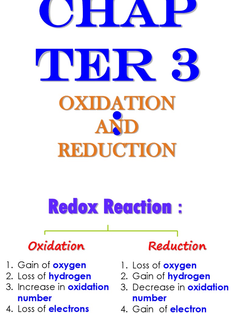 Oxidation and Reduction SPM Form 5 | PDF | Redox | Rust