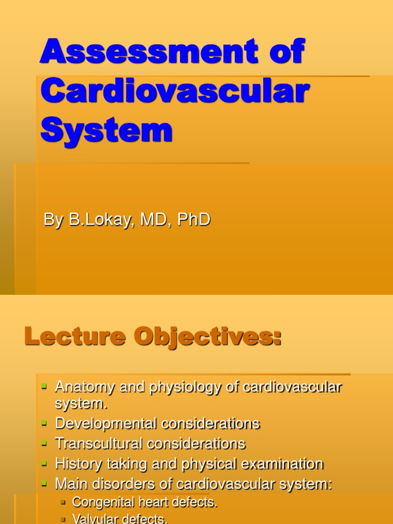 07 - 01 - Assessment of Cardiovascular System | PDF | Heart Valve | Heart