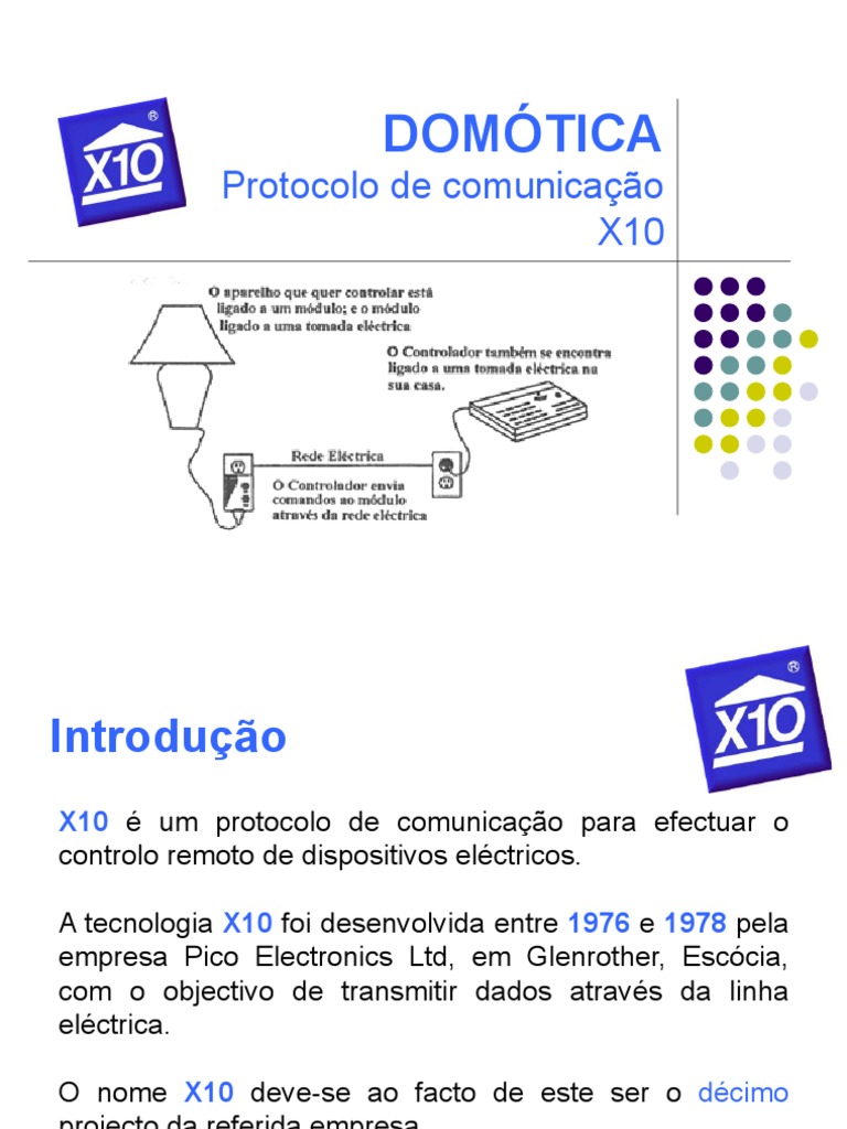 Protocolo x10 | PDF | Automação residencial | Transmissão de energia ...