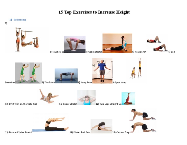 15 Top Exercises To Increase Height | PDF | Recreation | Sports