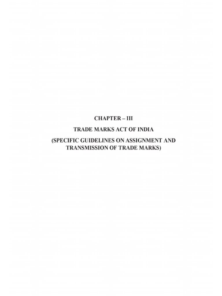 08 Chapter 3 | PDF | Trademark | Assignment (Law)