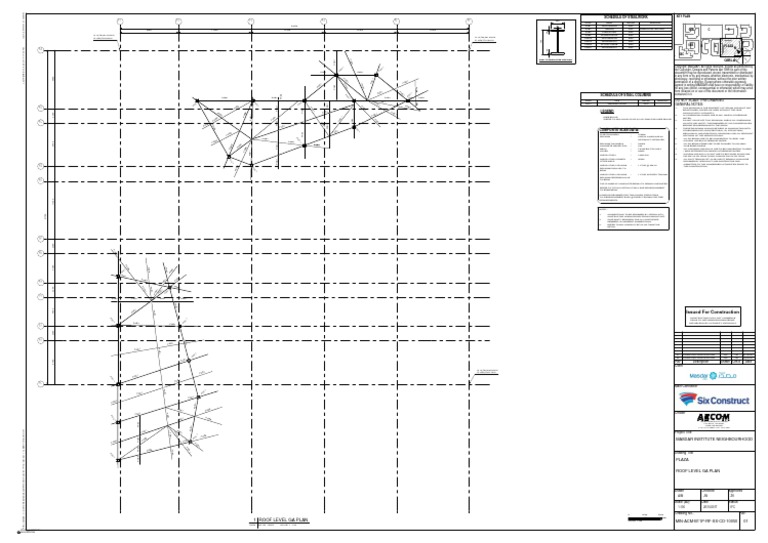 Roof Level Ga Plan 1: Issued For Construction | Download Free PDF ...