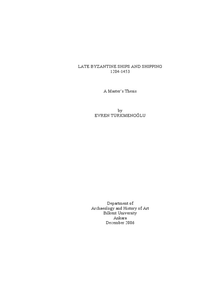 Late Byzantine Ships 1204-1453 | PDF | Republic Of Venice | Galley