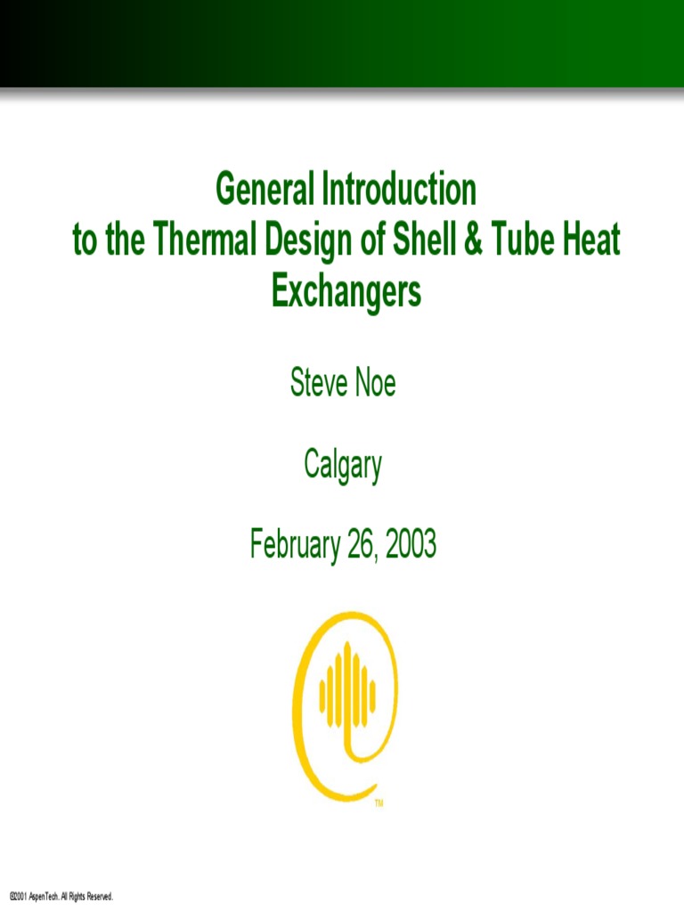 Thermal Design of Shell & Tube | Download Free PDF | Heat Exchanger ...
