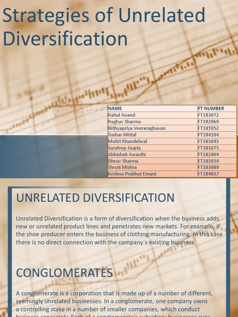 Strategies of Unrelated Diversification | PDF | Strategic Management ... Strategies of Unrelated Diversification | PDF | Strategic Management ...