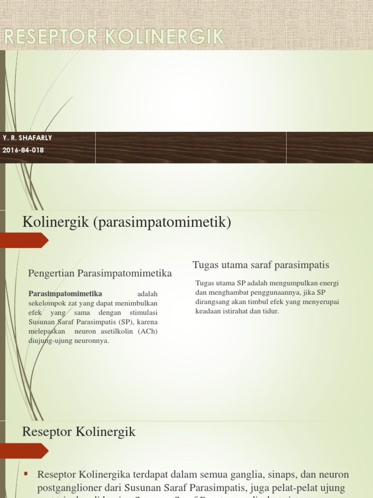 Reseptor Kolinergik dan Fungsinya | PDF | Kesehatan Holistik