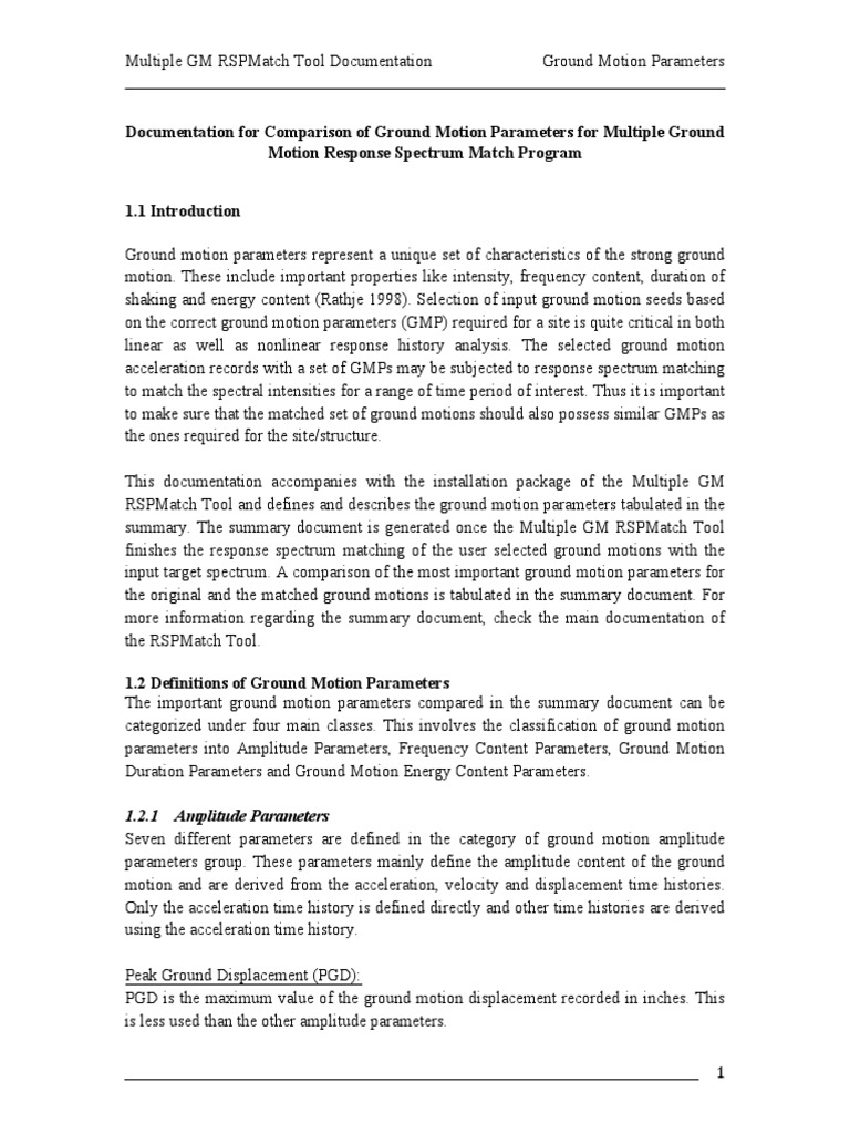 GMP Documentation | PDF | Spectral Density | Root Mean Square