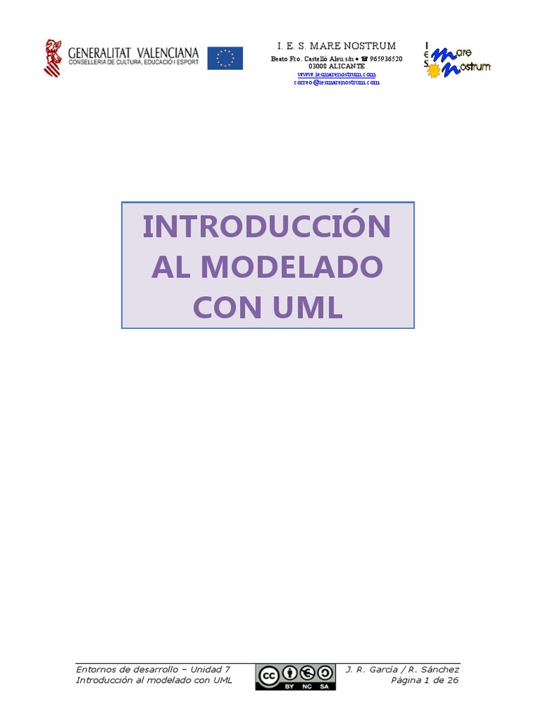 Introducción Al Modelado Con UML v2 | PDF | Objeto (informática ...