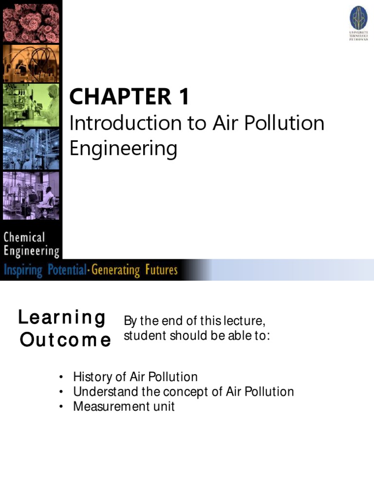W1 - Intro To Air Pollution Engineering | PDF | Parts Per Notation | Air Pollution