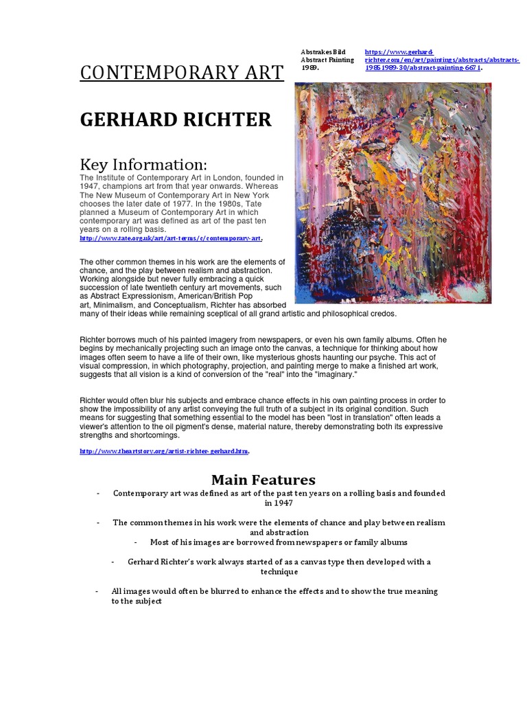 Contemporary Art | PDF | Paintings | Contemporary Art