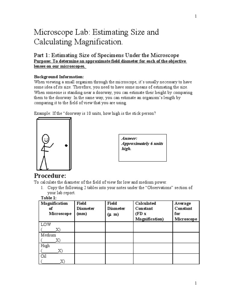 Calculating Microscope Field Diameter | PDF | Lens (Optics) | Optics