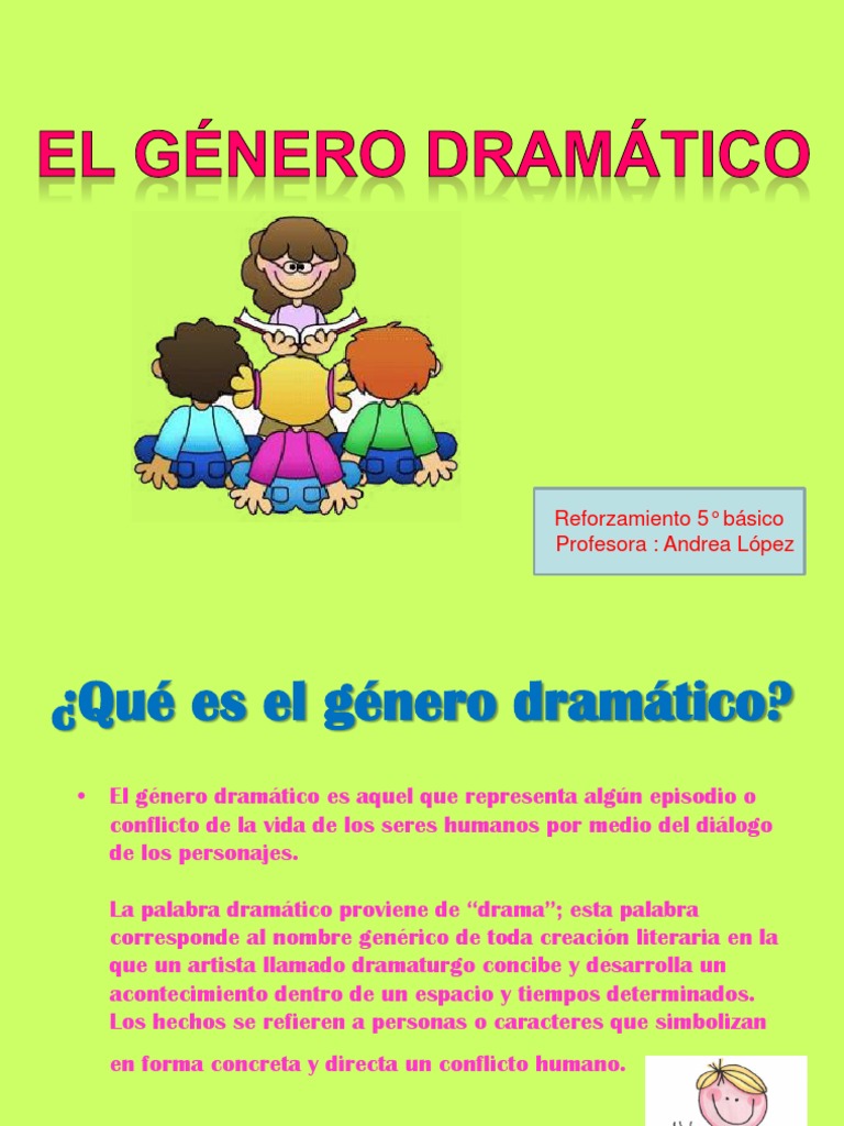 Género Dramático | PDF | Comedia | Teatro
