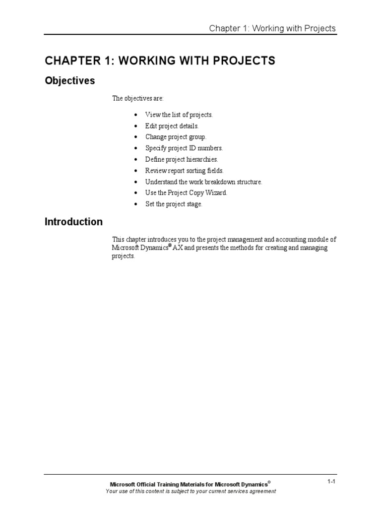 Ax2012 Enus Proji 01 | PDF | Project Management | Computing