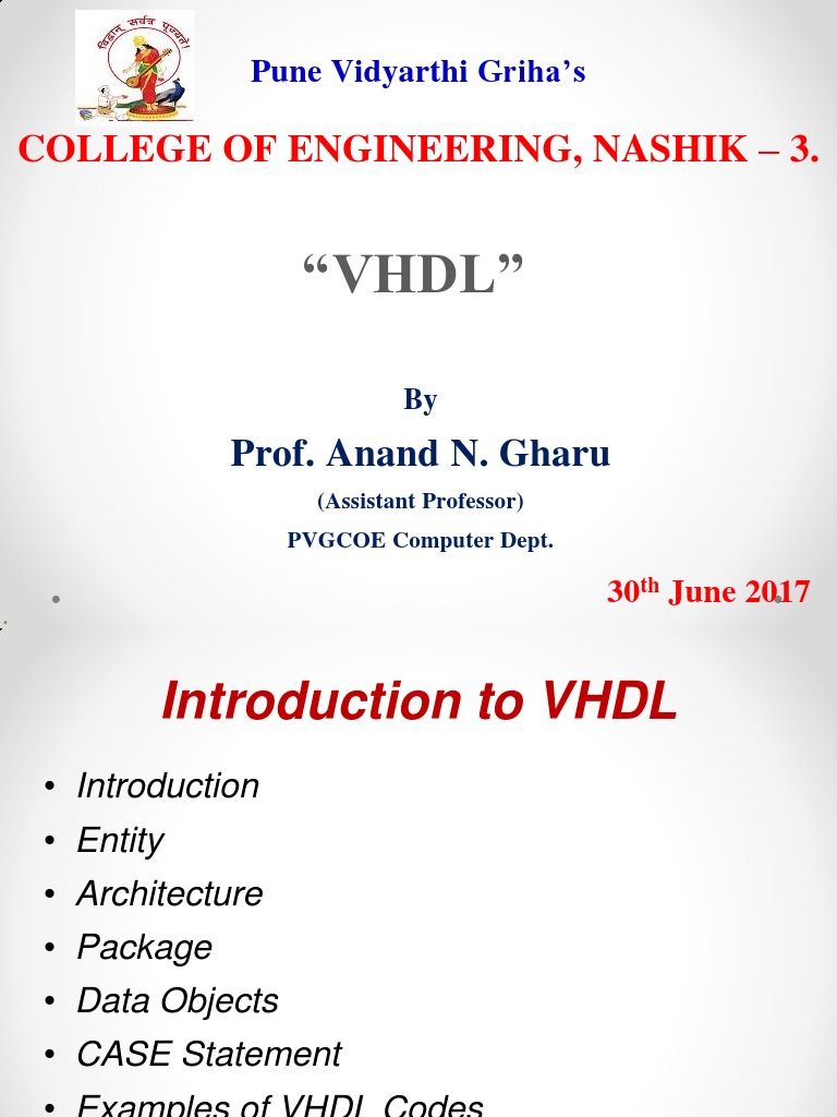 VHDL in Deld | PDF | Vhdl | Data Type