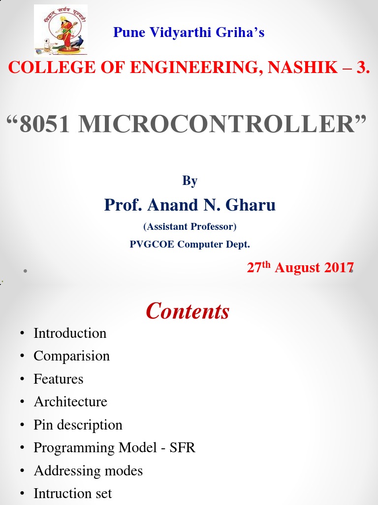 Microcontroller 8051 | PDF | Microcontroller | Central Processing Unit