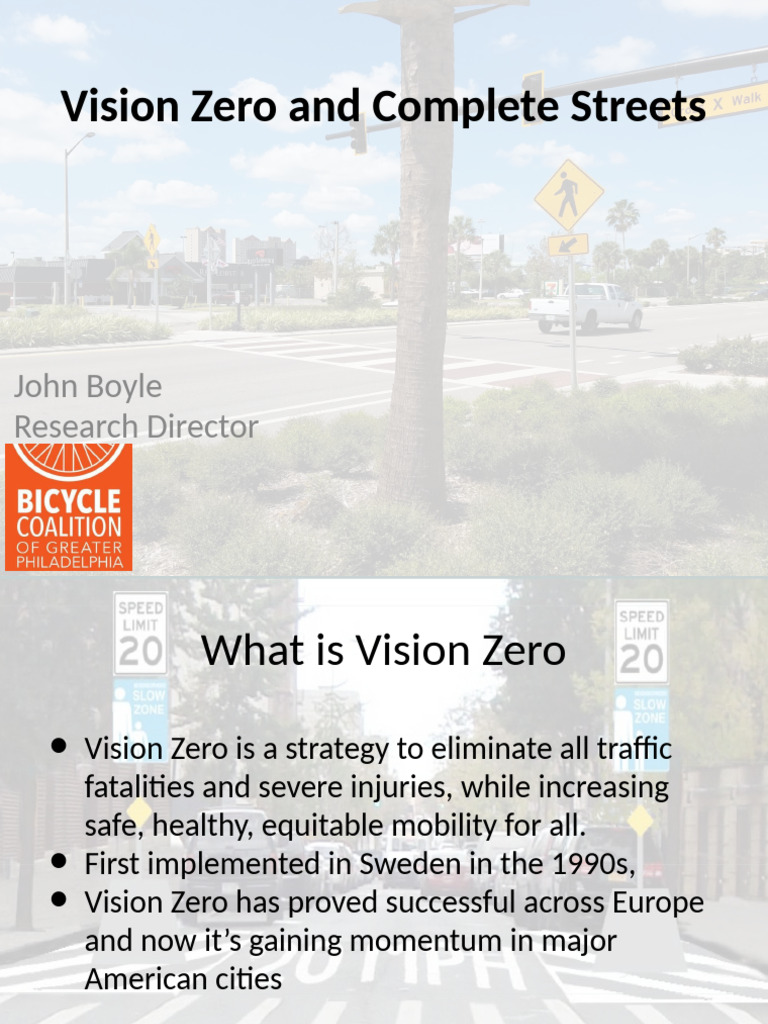 Vision Zero And Complete Streets Pdf