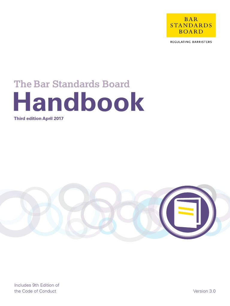 Bsb Handbook 31 March 2017 Pdf Barrister Regulatory Compliance