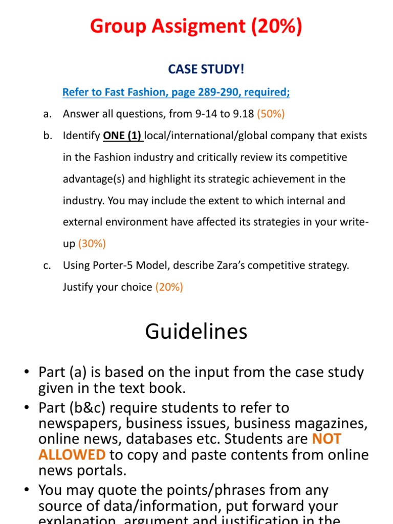 Group Assigment - Case Study | PDF