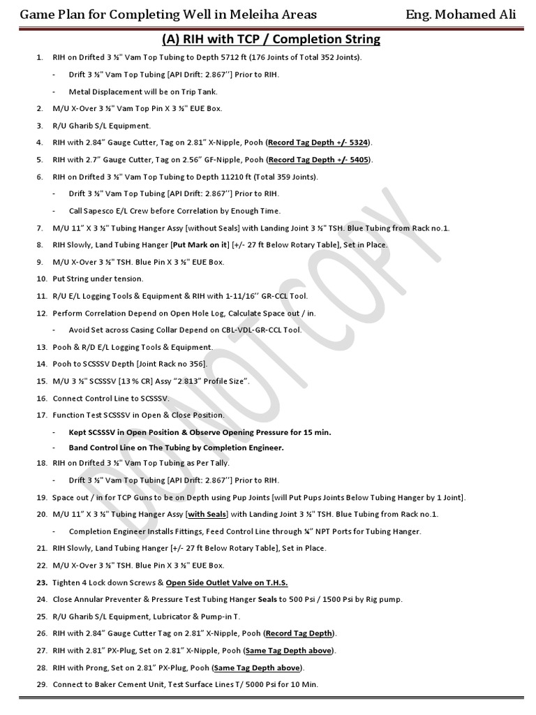 Completion (Natural Flow) | PDF | Casing (Borehole) | Mechanical ...