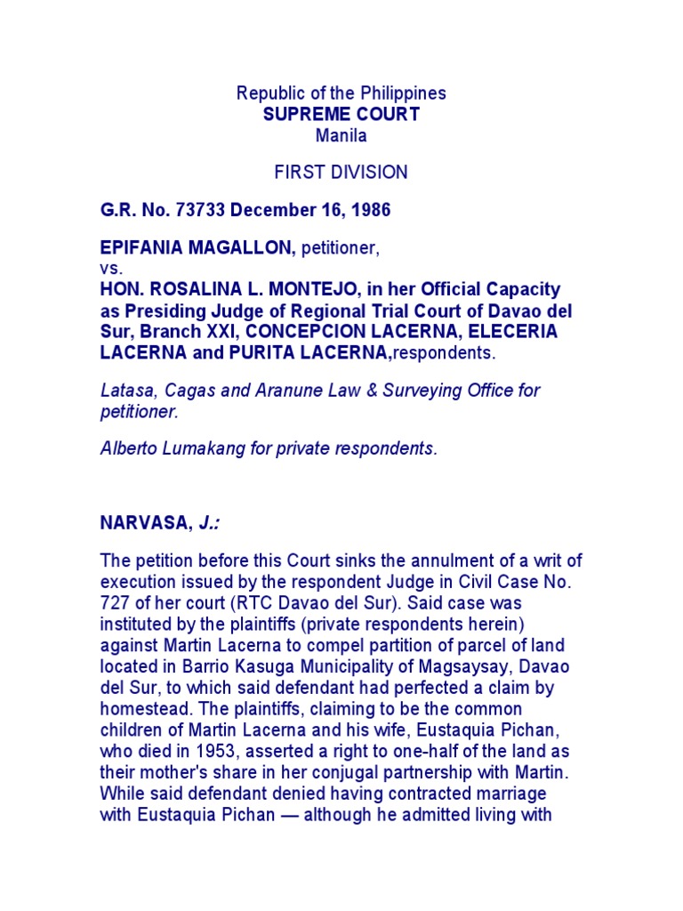 Magallon V Montejo | PDF | Trust Law | Equity (Law)