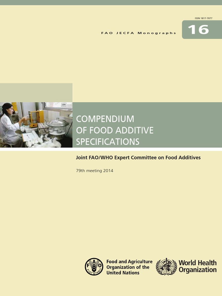 Fao Food Additive Specifications Compendium | PDF | High Performance ...