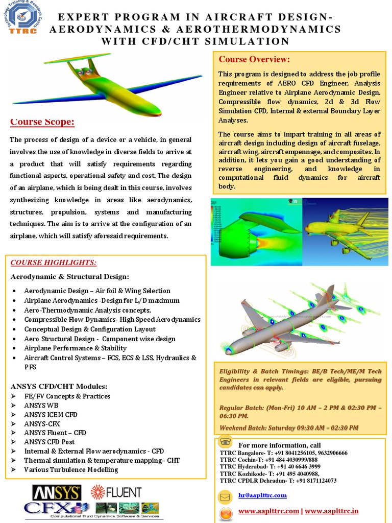 Expert Program in Aircraft Design-Aerodynamics & Aerothermodynamics ...