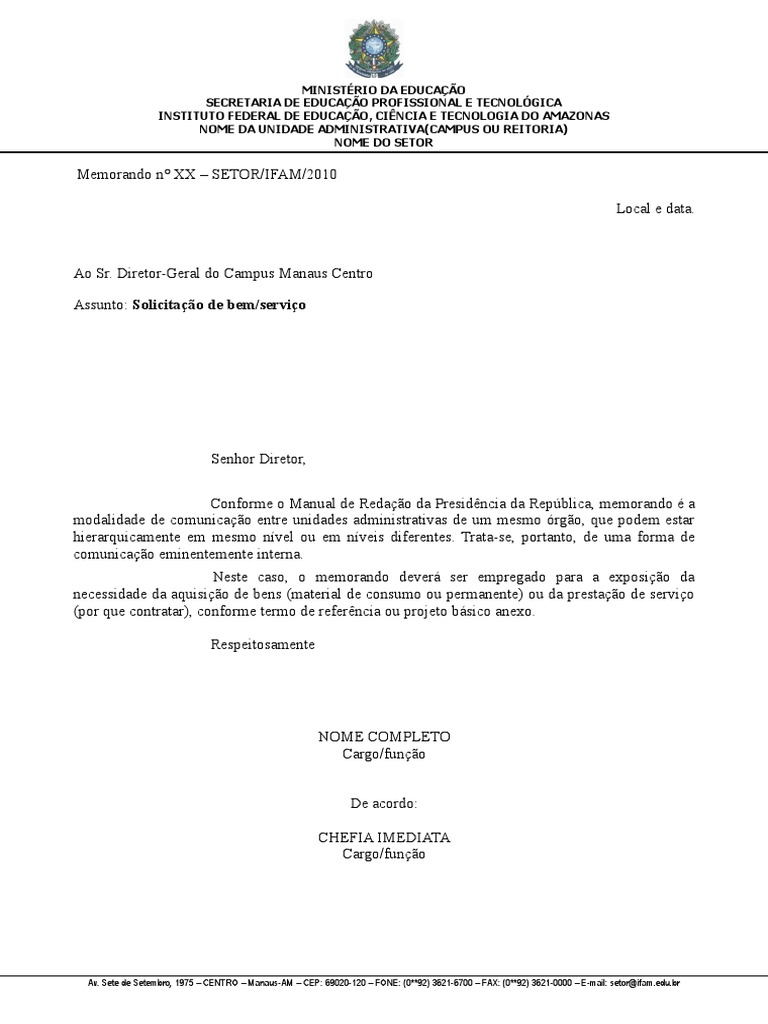 Modelo Memorando | PDF