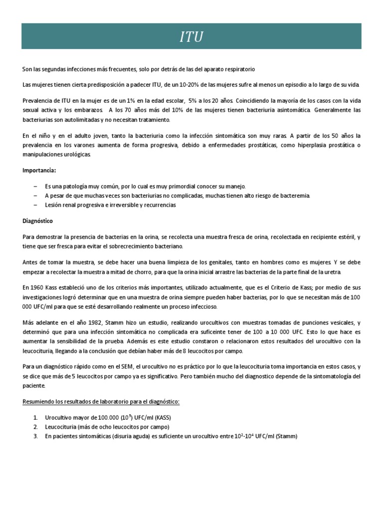 Itu 1 | PDF | Enfermedades y trastornos | Medicina