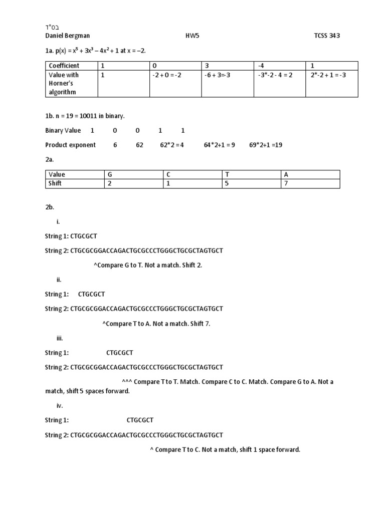Tcss 343 Hw5 Pdf Algorithms Algorithms And Data Structures 
