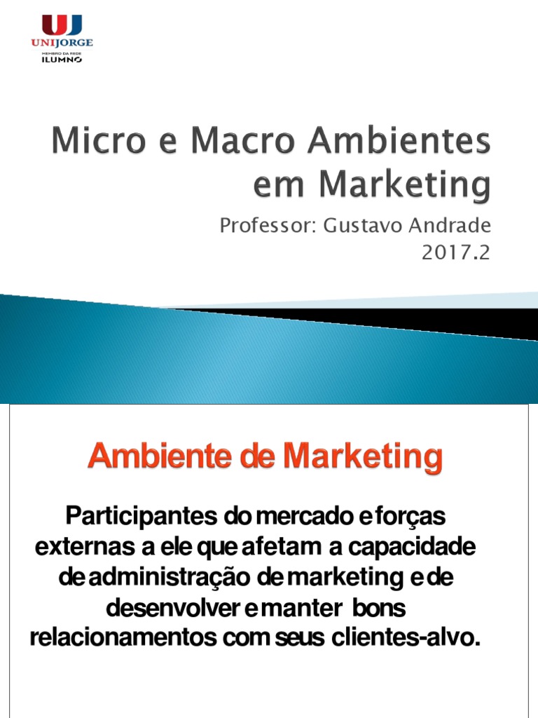 Micro - Macro - Ambientes - + Analise Swot - 2017.2 PDF | PDF | Análise ...