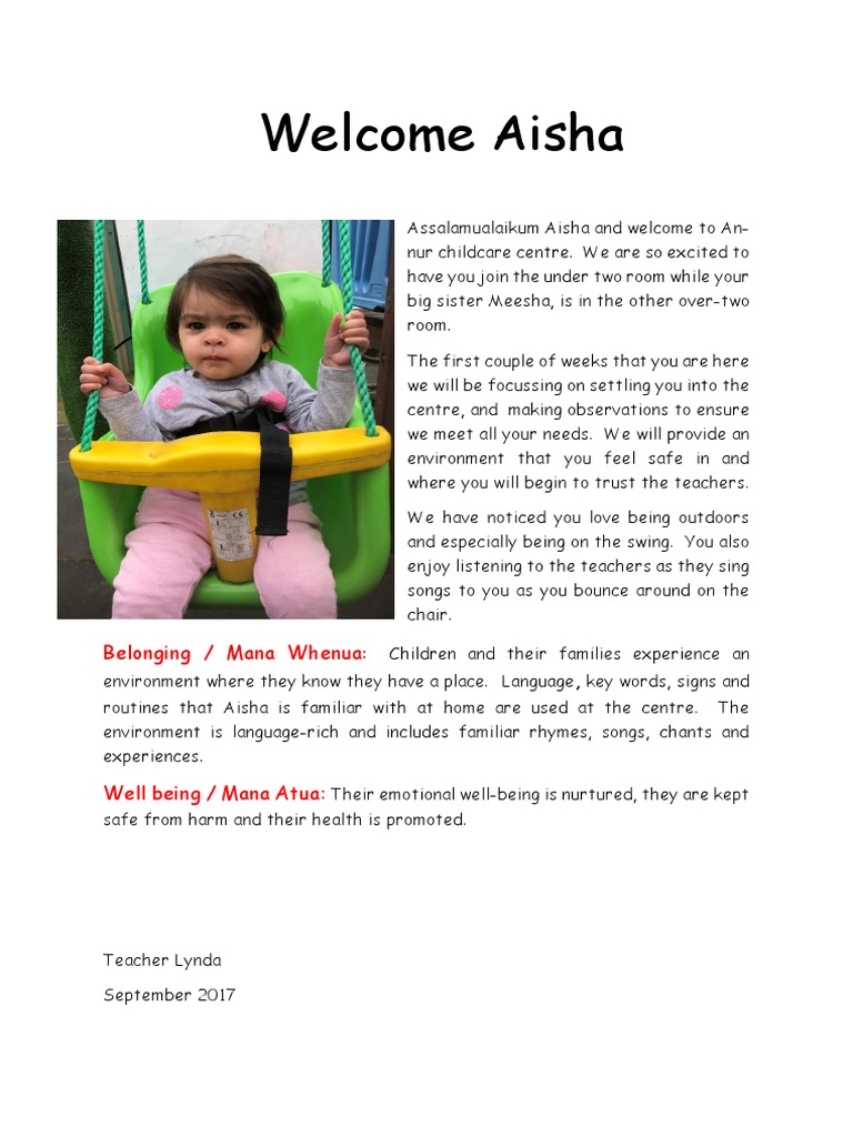 Aisha Welcome | PDF