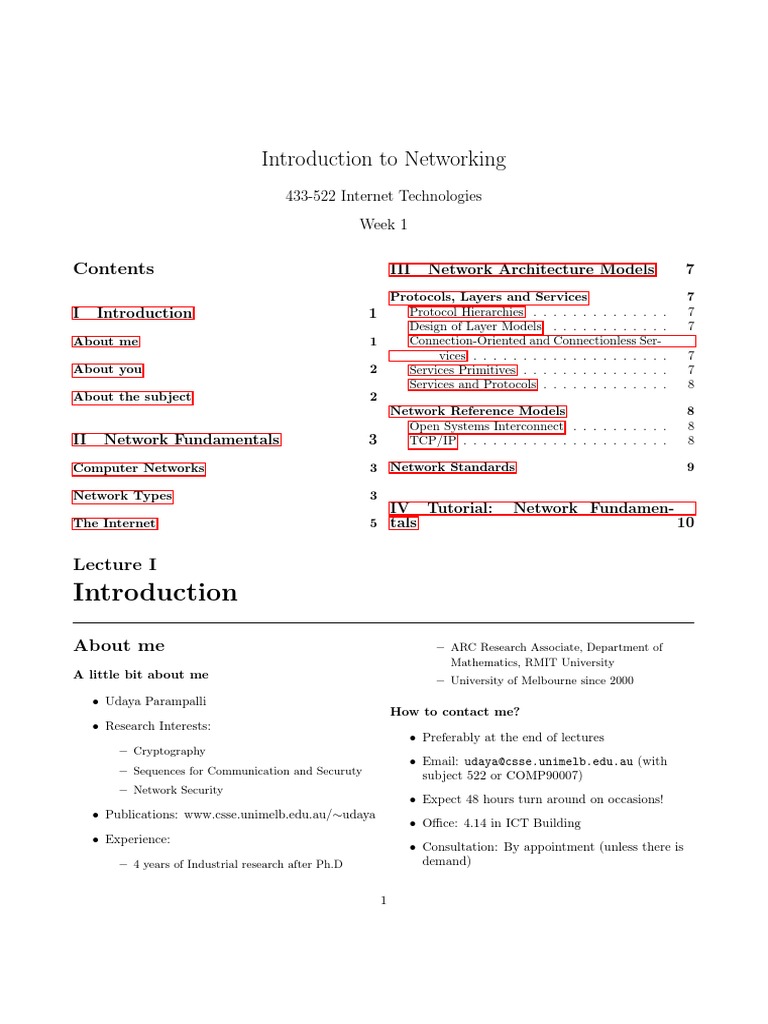 Introduction To Networking | PDF | Internet Protocol Suite | Computer ...