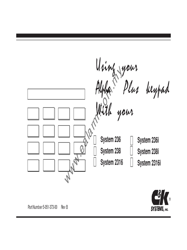UM LCD Keypad System 238 2316 | PDF | Security Alarm | Personal ...
