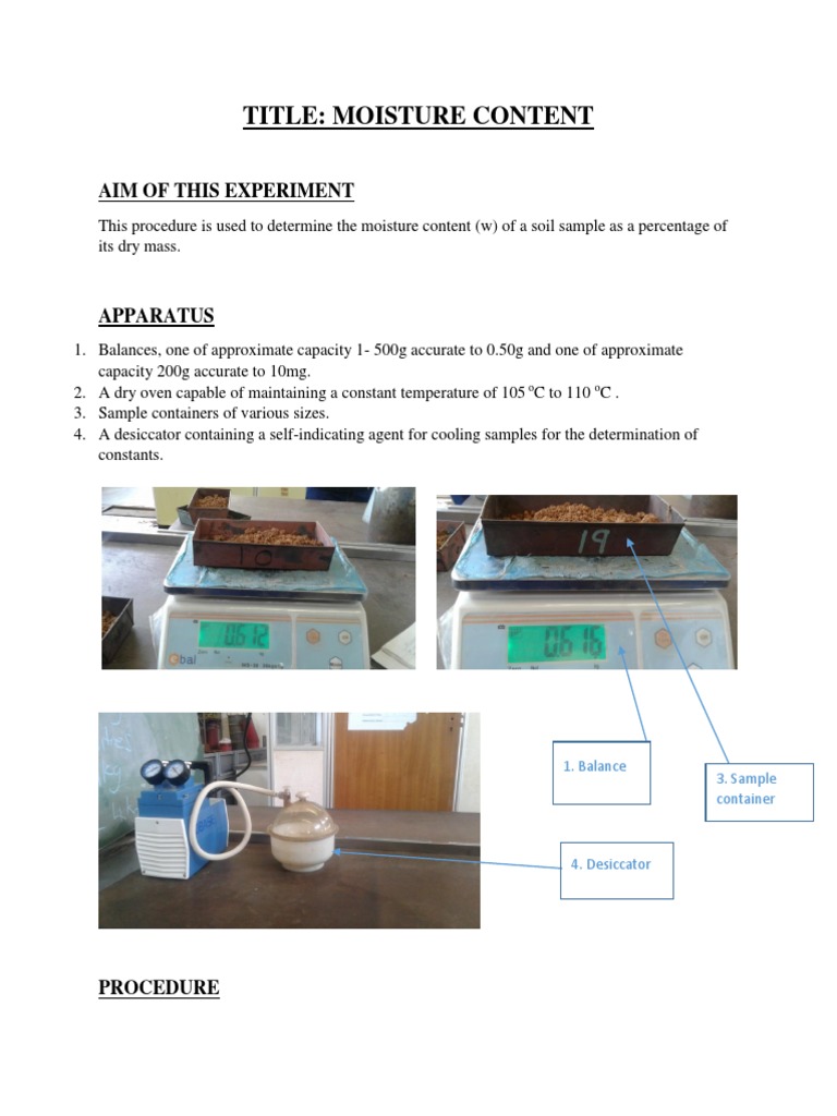Moisture Content | PDF | Soil | Nature