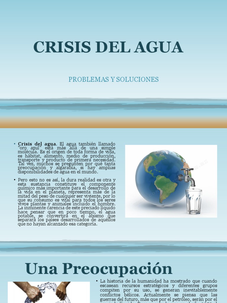 Crisis del Agua: Problemas y Soluciones | PDF | Agua dulce | Agua