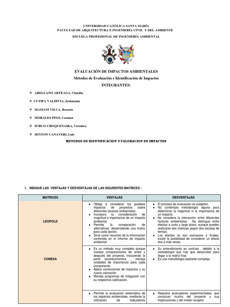 Eia Matrices Industria Metalurgica | Descargar gratis PDF | Evaluación ...