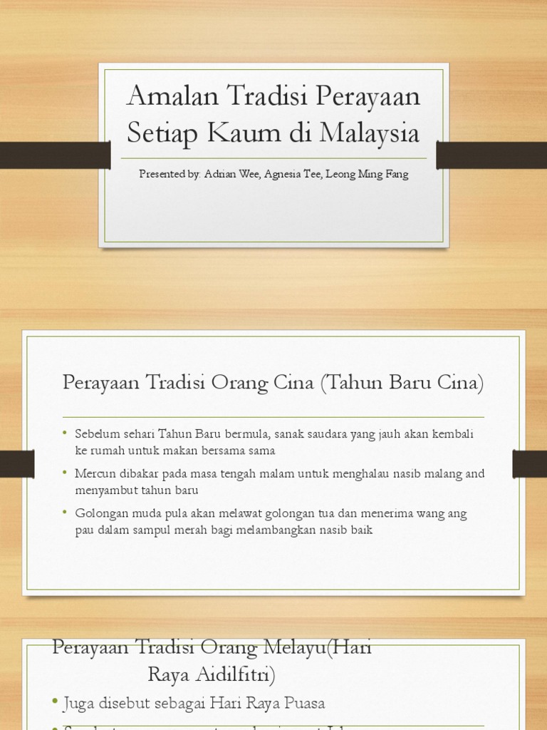 Amalan Tradisi Perayaan di Malaysia | PDF | Agama & Spiritualitas