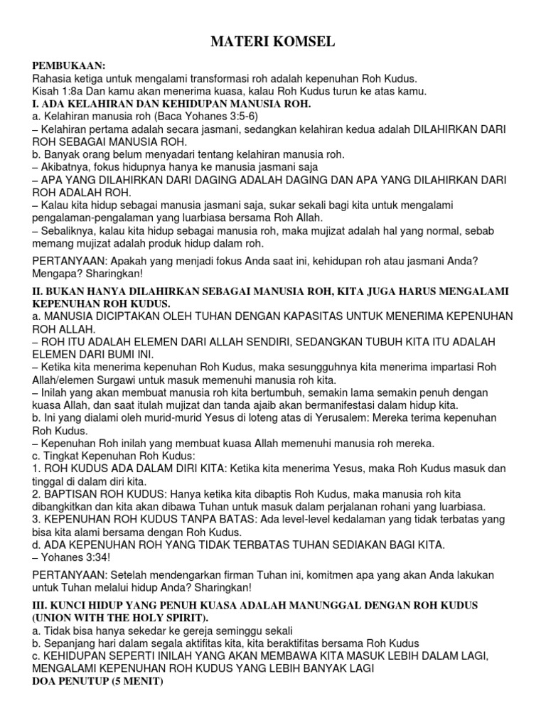 Materi Komsel | PDF