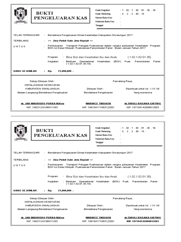 Kuitansi Transport | PDF