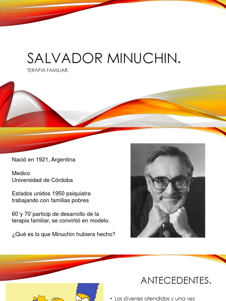 Salvador Minuchin | PDF | Terapia familiar | Conflicto (proceso)