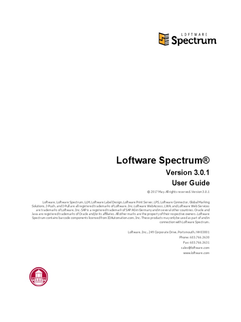 Loftware Spectrum User Guide | PDF | Application Programming Interface ...