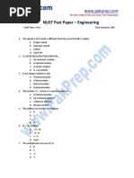 NUST NET Past Paper 2 | PDF