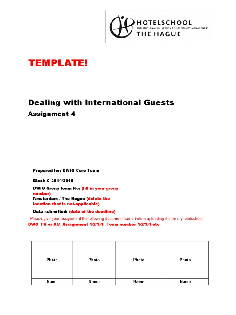 Template!: Dealing With International Guests | PDF | Meal | Lunch