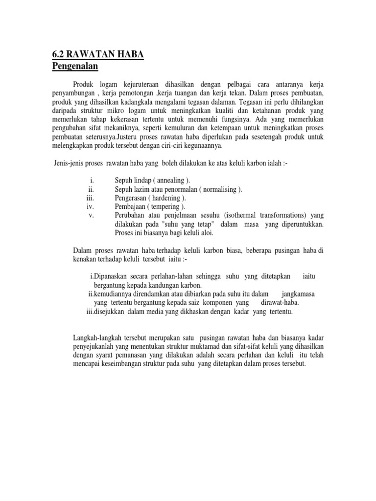 Proses Rawatan Haba 32 | PDF | Teknologi & Rekayasa