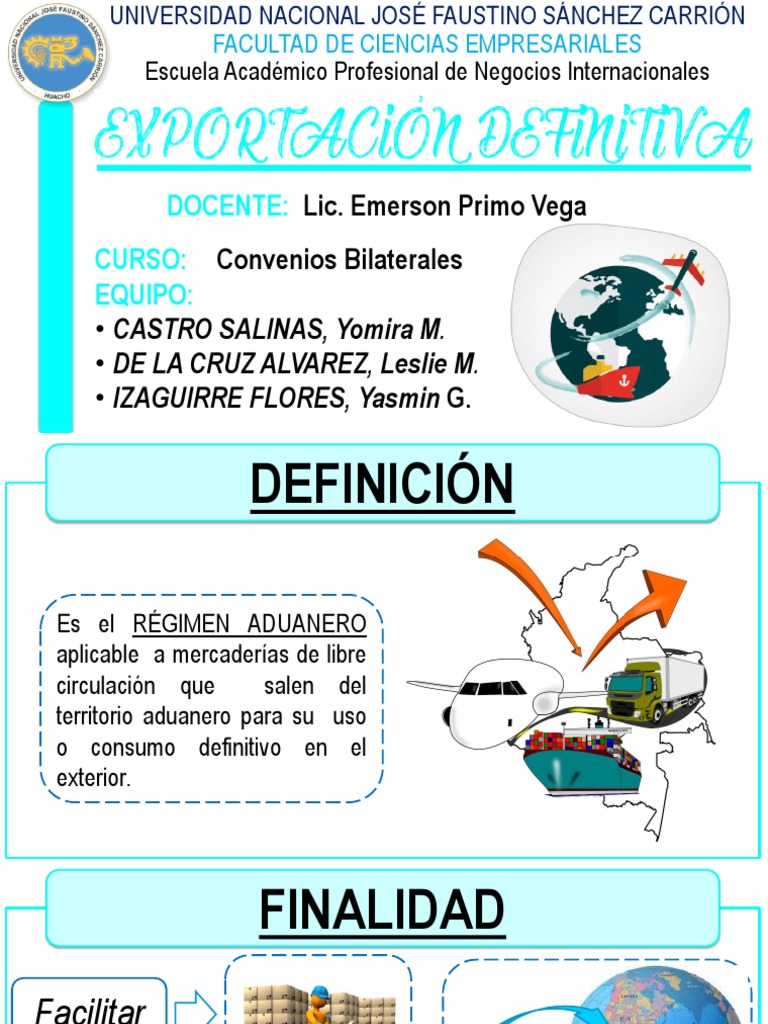 Exportacion Definitiva- Convenios Bilaterales | aduana | Comercio