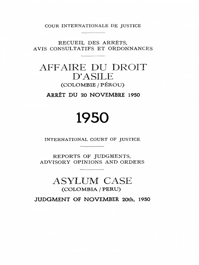 (Full) Asylum Case PDF | PDF | Refugee | Extradition